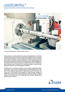 LaserControl - 정밀 가공을 위한 최첨단 레이저 공정 측정 기술 | STUDER